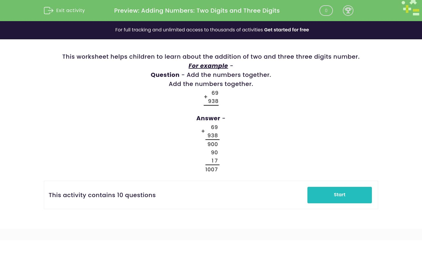 Add Two and Three-digit Numbers Using Knowledge of Place Value ...