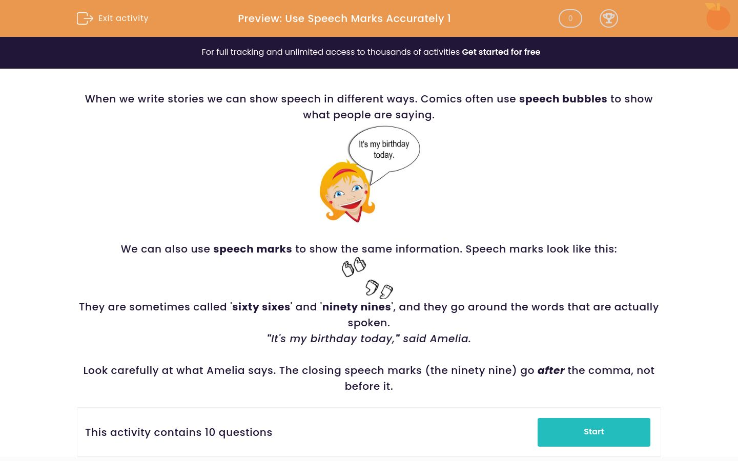 Use Inverted Commas Worksheet - EdPlace
