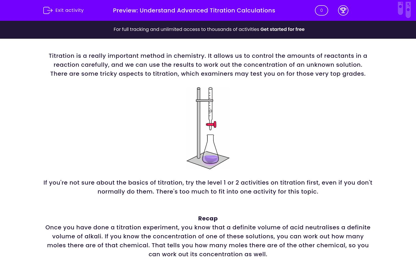 Understand Advanced Titration Calculations Worksheet - EdPlace