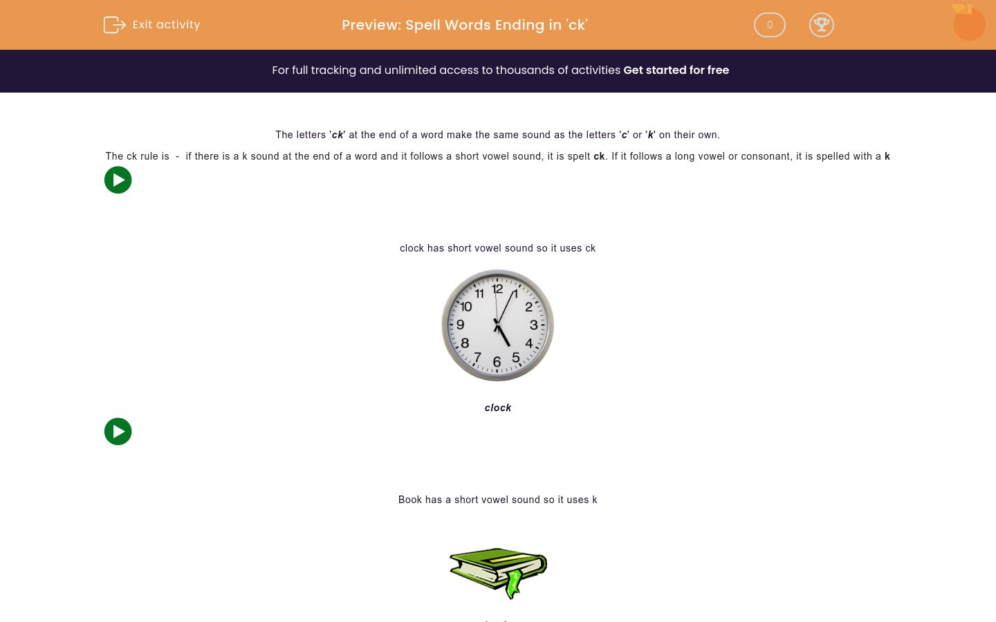 Spell Words Ending in ck Worksheet - EdPlace