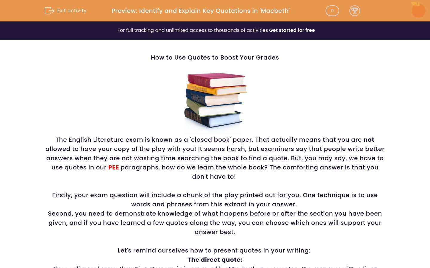 Identify and Explain Key Quotations in 'Macbeth' Worksheet - EdPlace