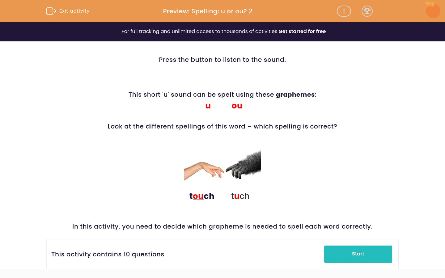 Choose u or ou to Spell Different Words Worksheet - EdPlace