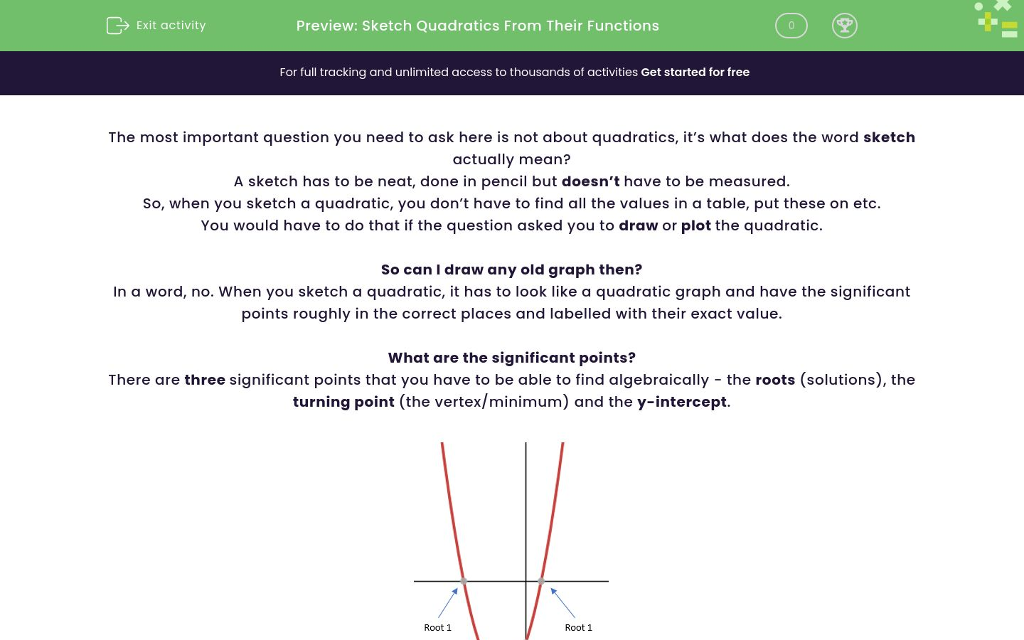 Sketch Quadratics From Their Functions Worksheet - EdPlace
