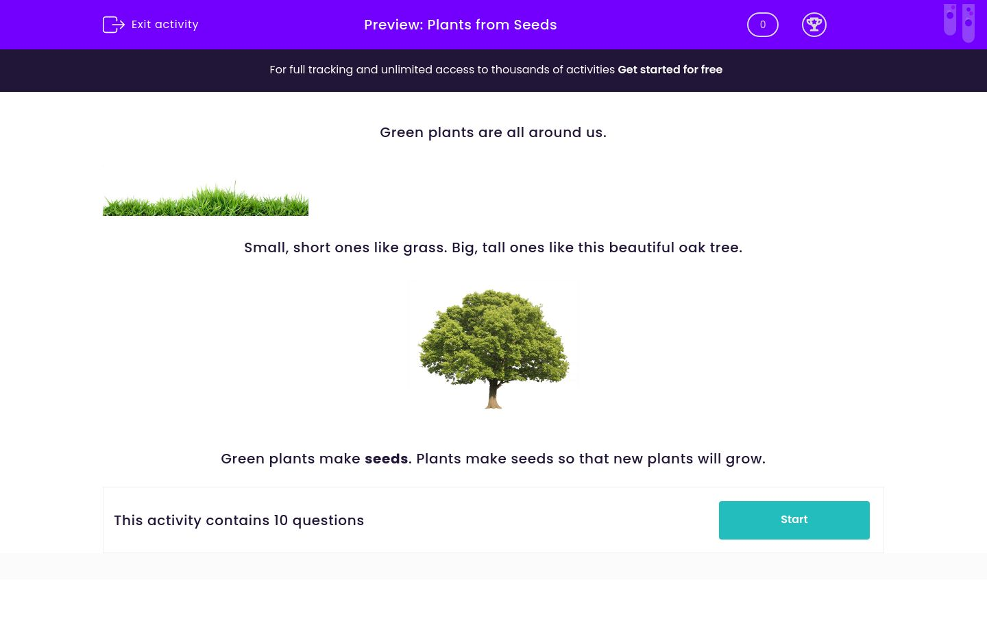 Understand That Plants Grow From Seeds Worksheet - EdPlace