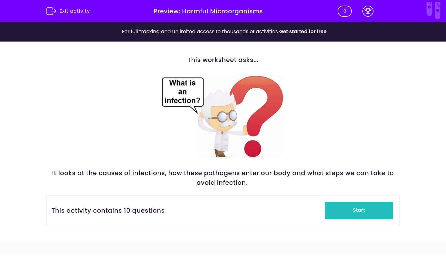 Explain How Microorganisms Can Be Harmful Worksheet - EdPlace