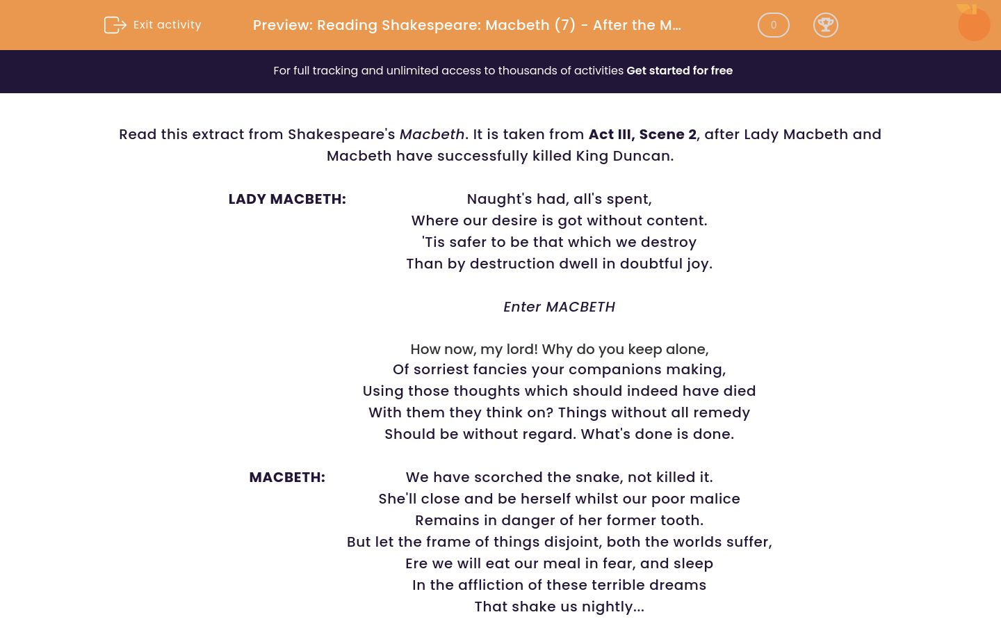 Reading Shakespeare: Macbeth (7) - After the Murder (Act III, Scene 2 ...