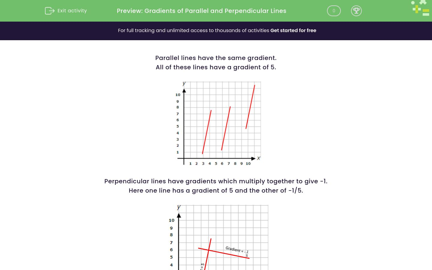 Recognise Parallel and Perpendicular Lines From Their Gradients ...