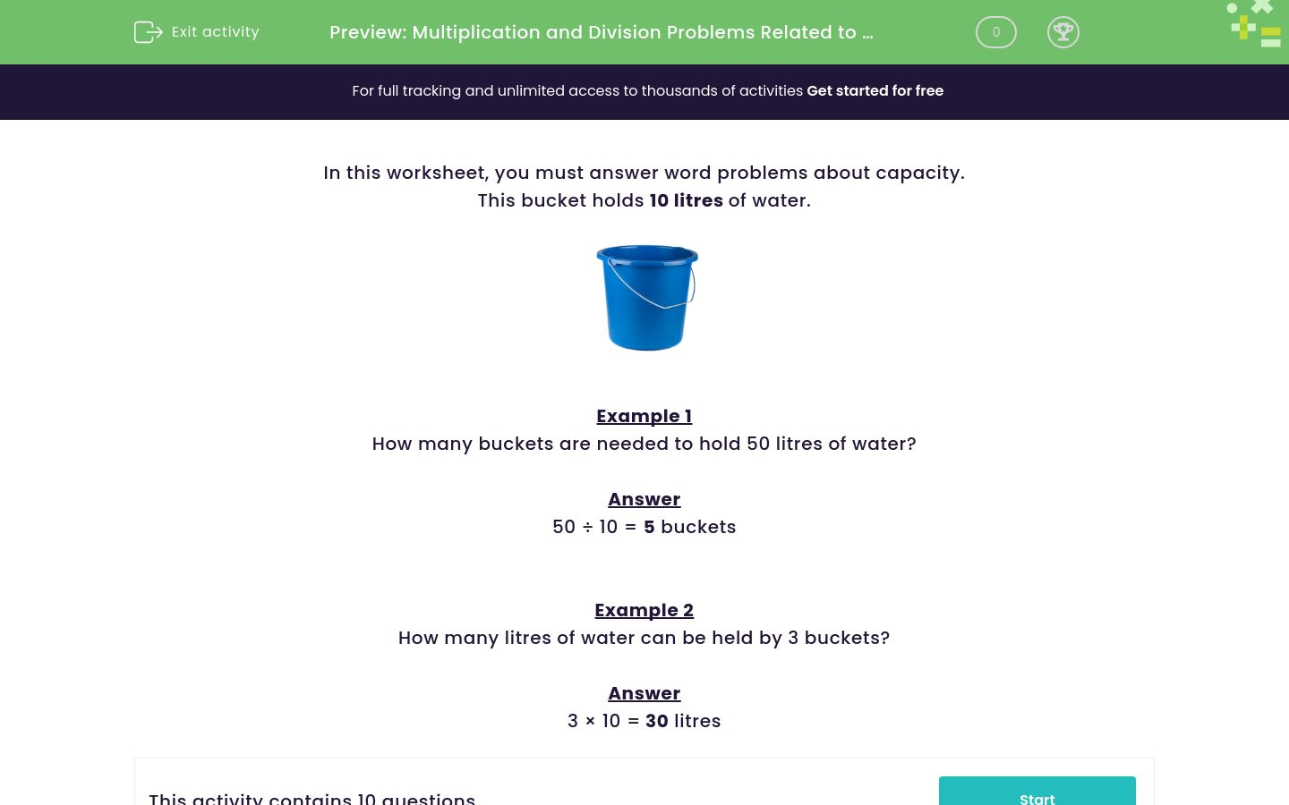 Solve Multiplication and Division Problems Related to Capacity ...
