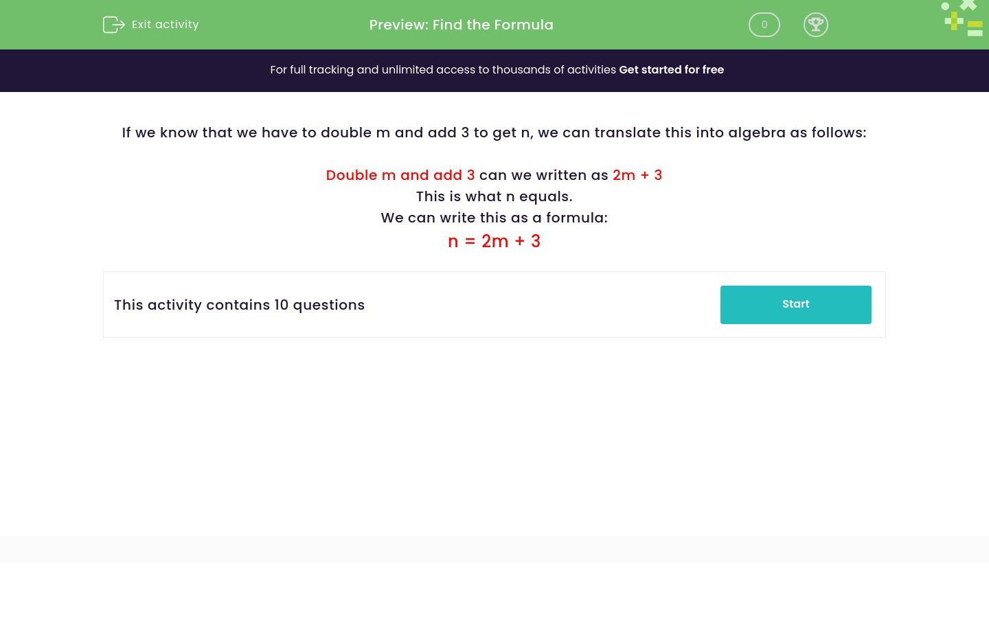Find the Correct Formula Worksheet - EdPlace