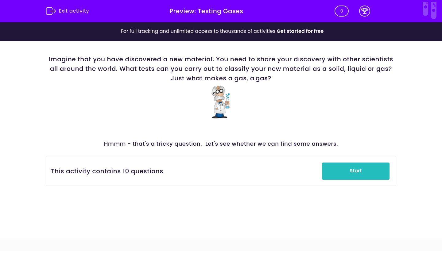 Investigate the Properties of Gases Worksheet - EdPlace