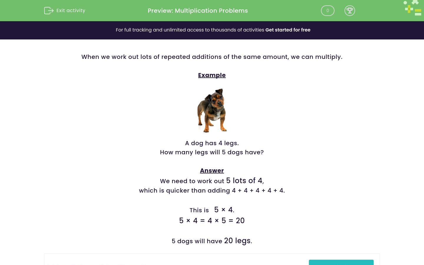 Solve Problems Using Multiplication Worksheet - EdPlace