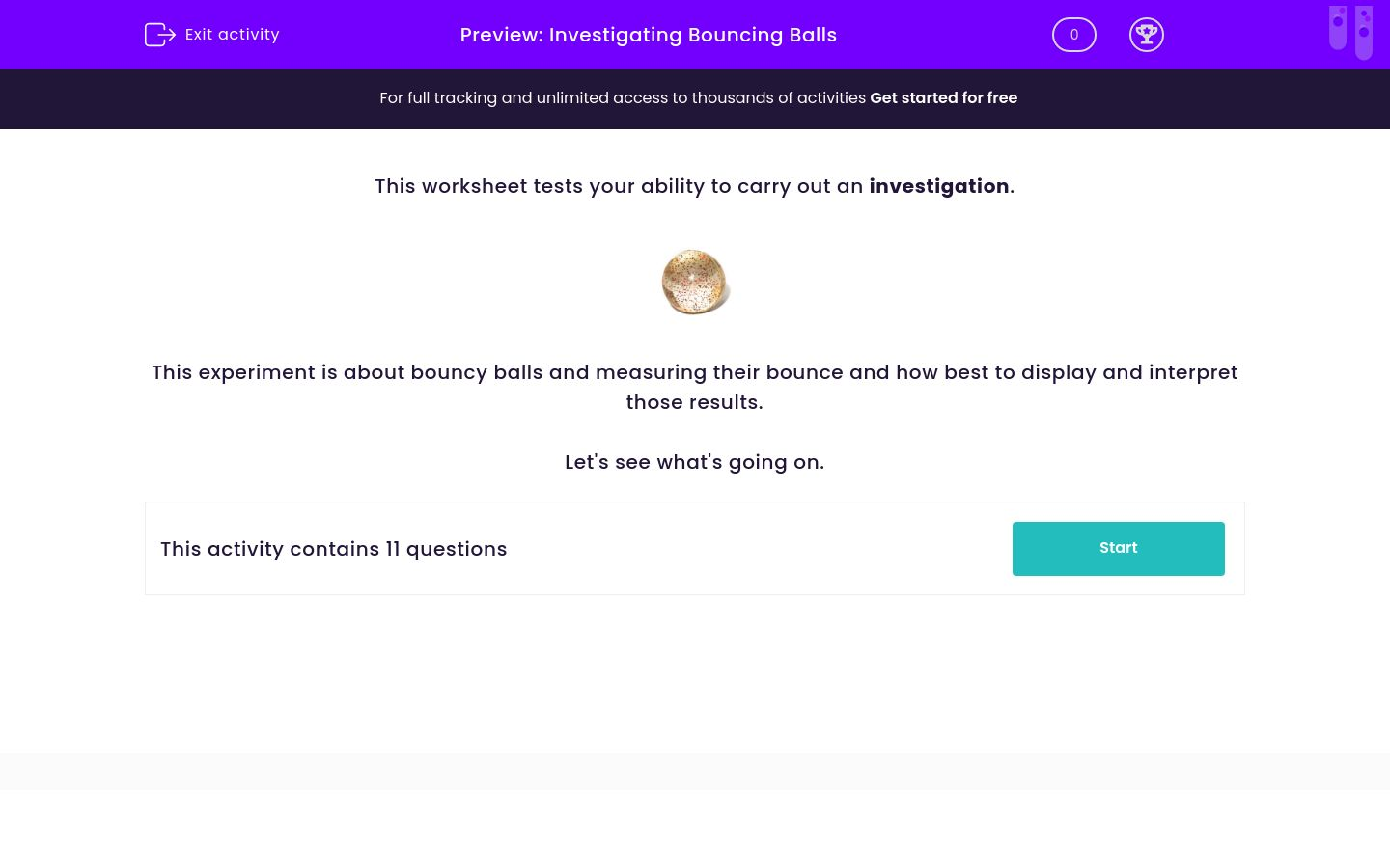 Investigate Bouncing Balls Worksheet - EdPlace