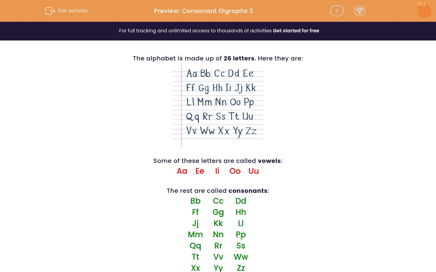 Identify Consonant Digraphs Worksheet - EdPlace