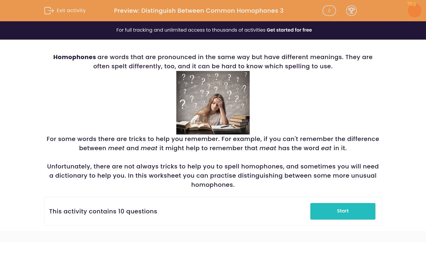 Choose Between Tricky Homophones Worksheet - EdPlace