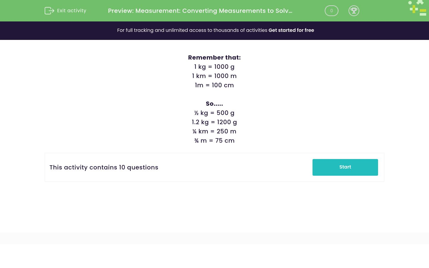 Convert Measurements to Solve Problems Worksheet - EdPlace