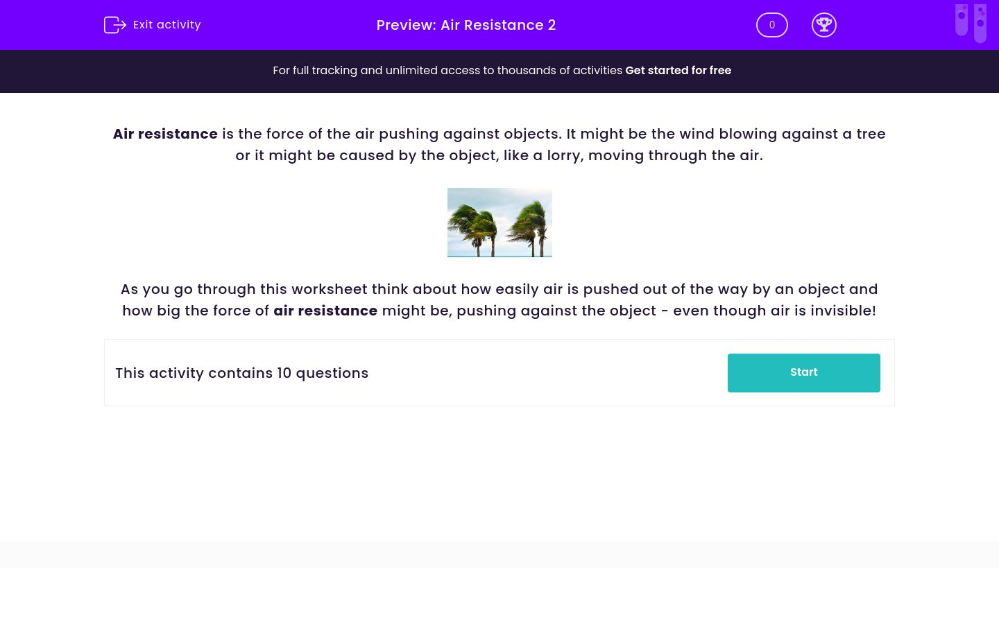 Understand Air Resistance Worksheet - EdPlace