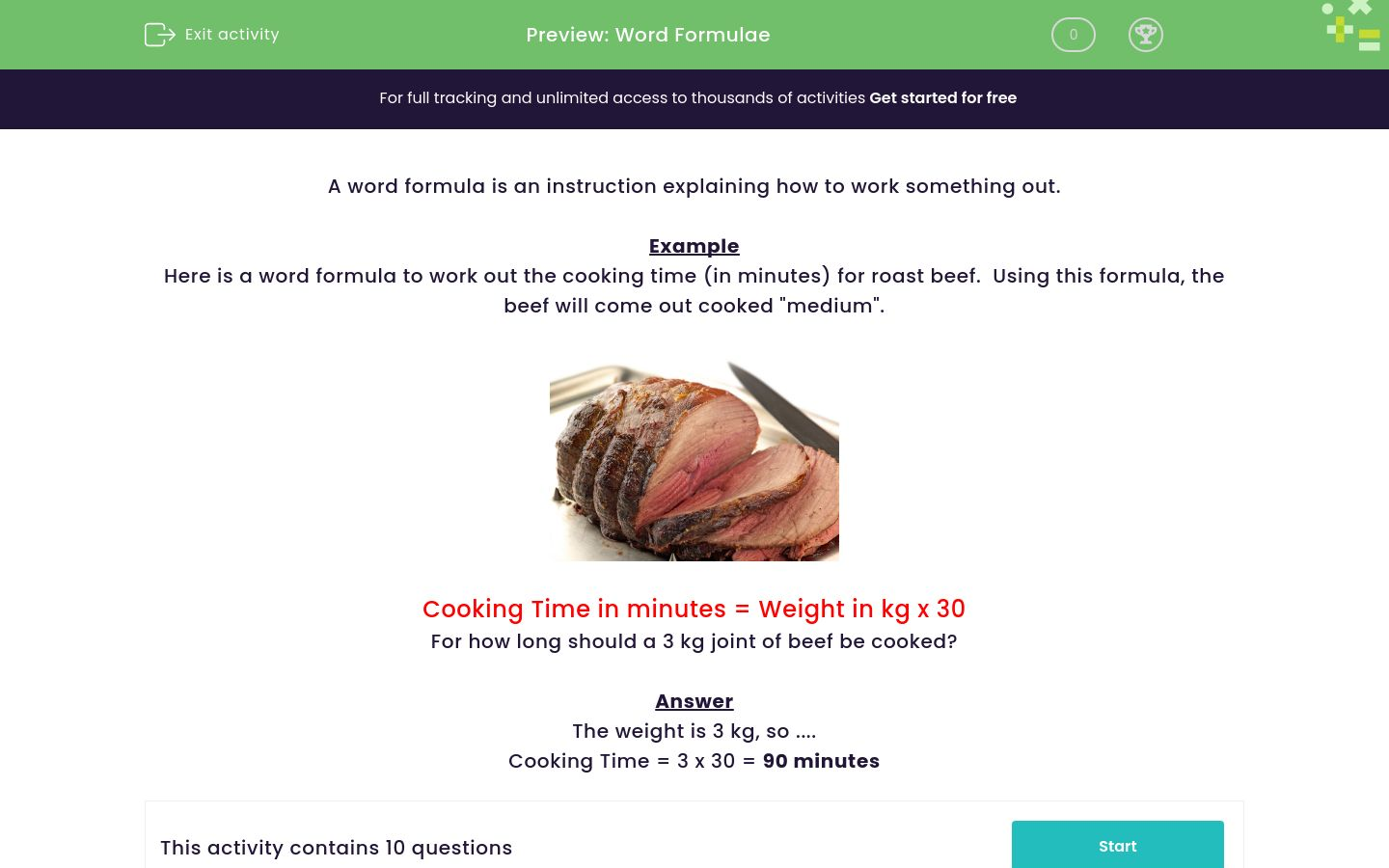 Understand How to Use Word Formulae Worksheet - EdPlace
