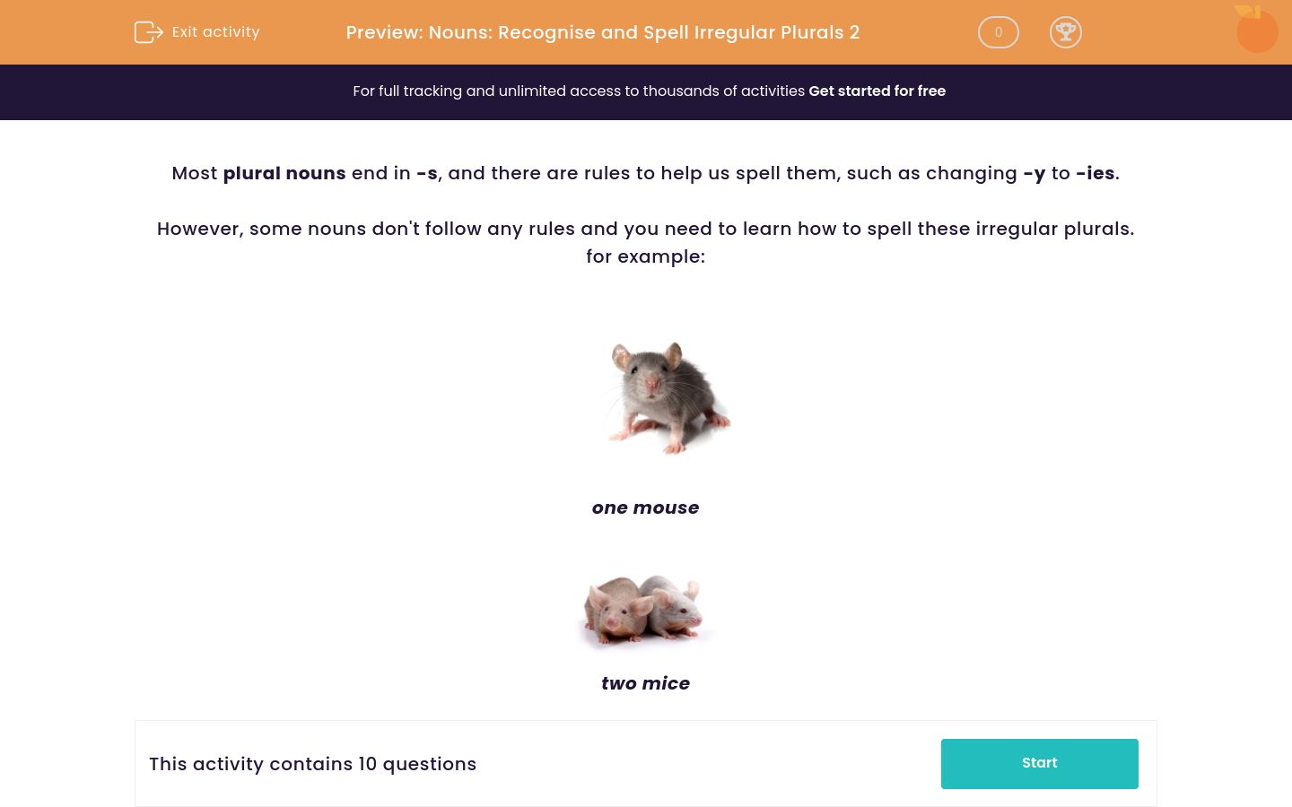 Recognise and Spell Irregular Plurals Worksheet - EdPlace