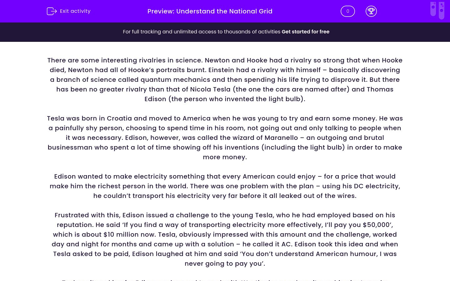 Understand the National Grid Worksheet - EdPlace