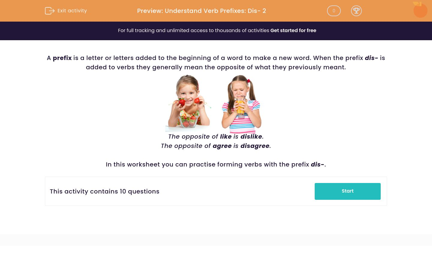 Understand Verb Prefixes: Dis Worksheet - EdPlace