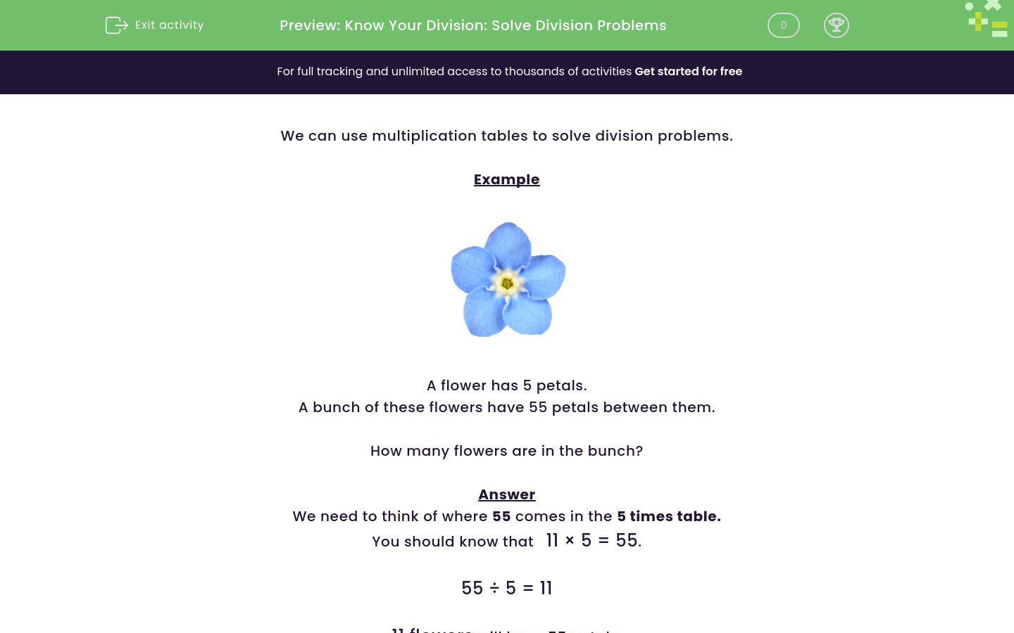 Solve Division Problems Worksheet - EdPlace