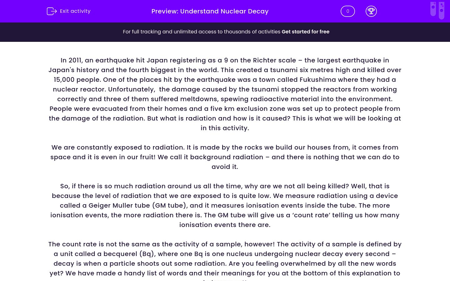 Understand Nuclear Decay Worksheet - EdPlace