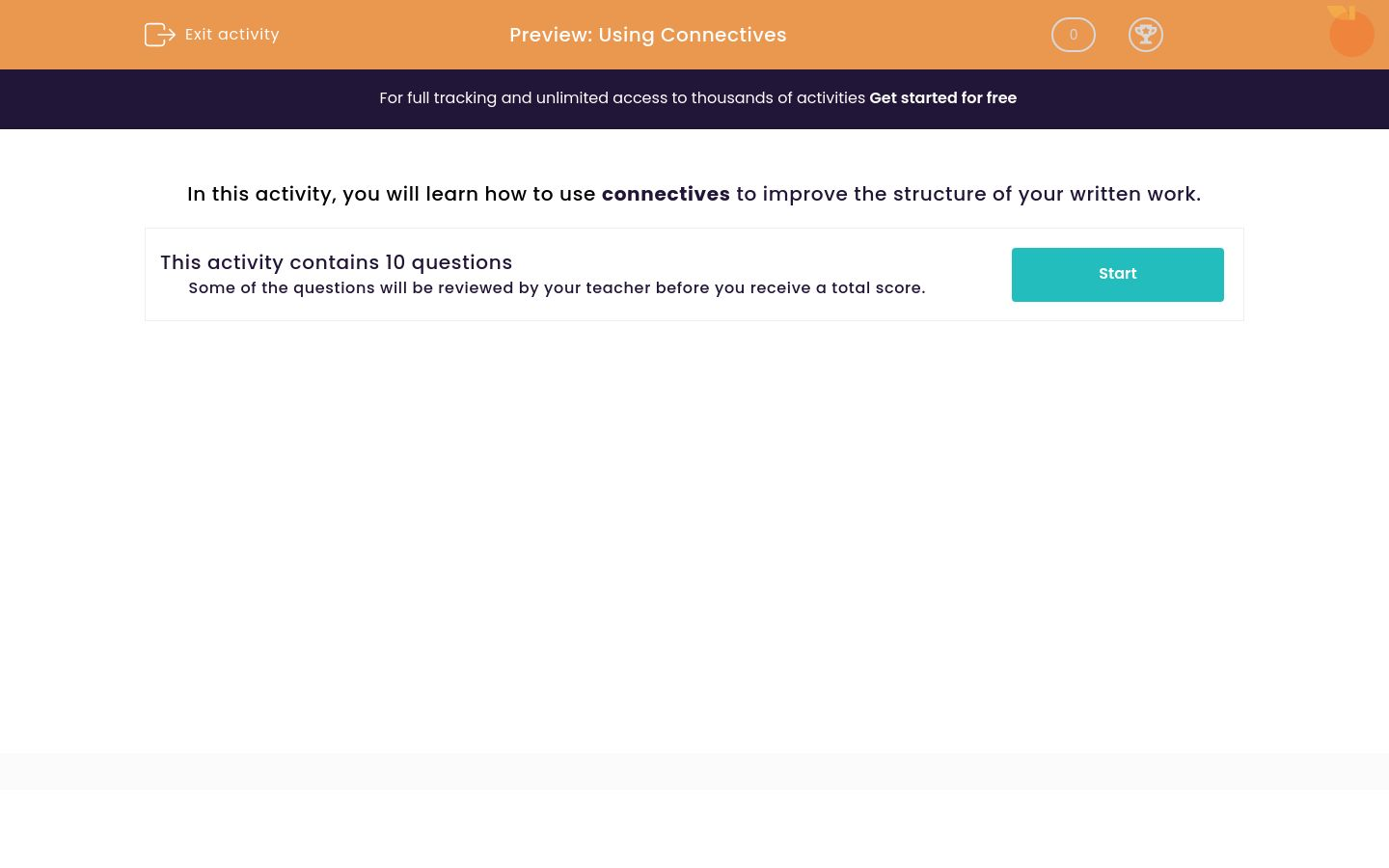 Practise Using Connectives to Structure Written Work Worksheet - EdPlace