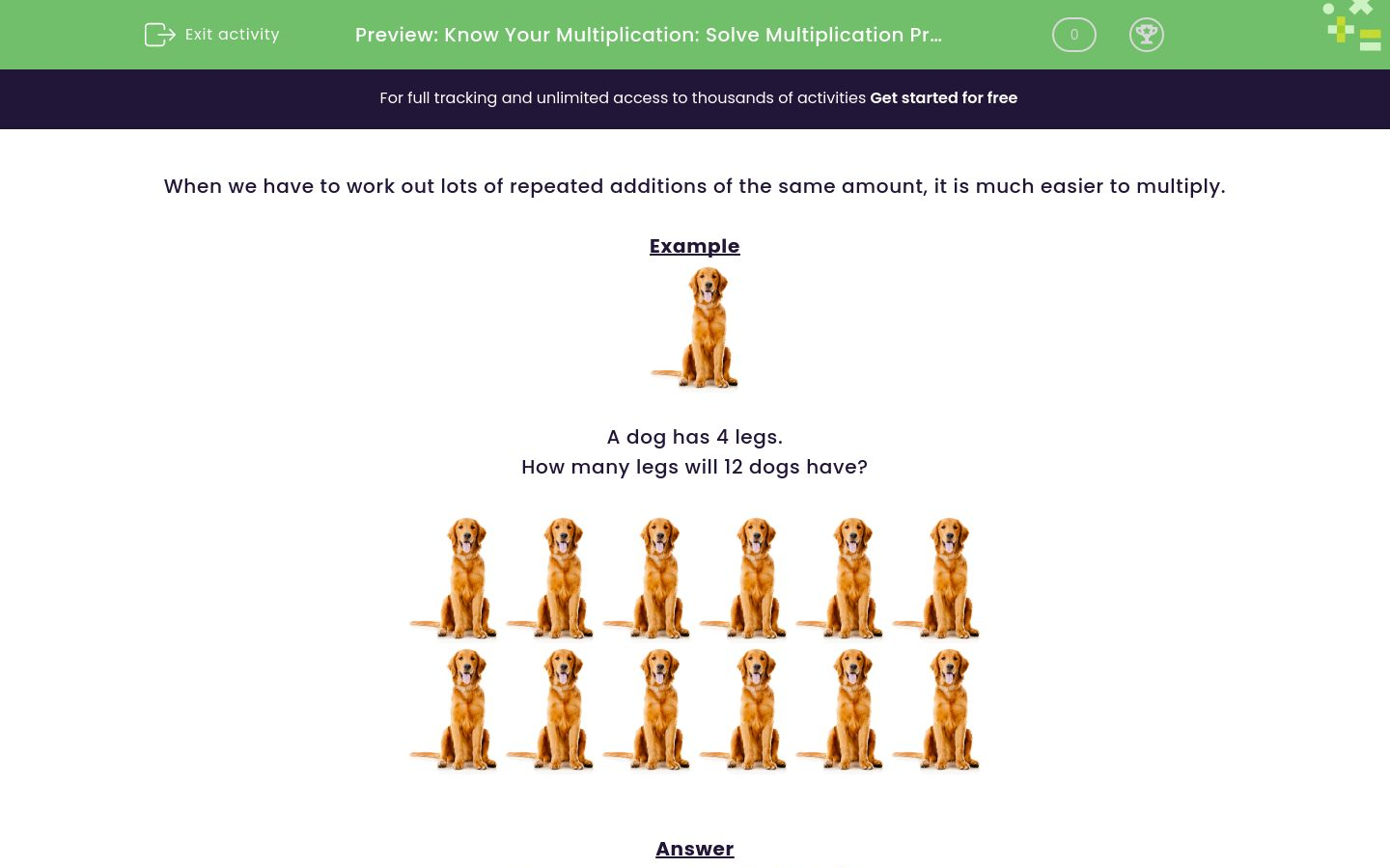 Solve Multiplication Problems Worksheet - EdPlace