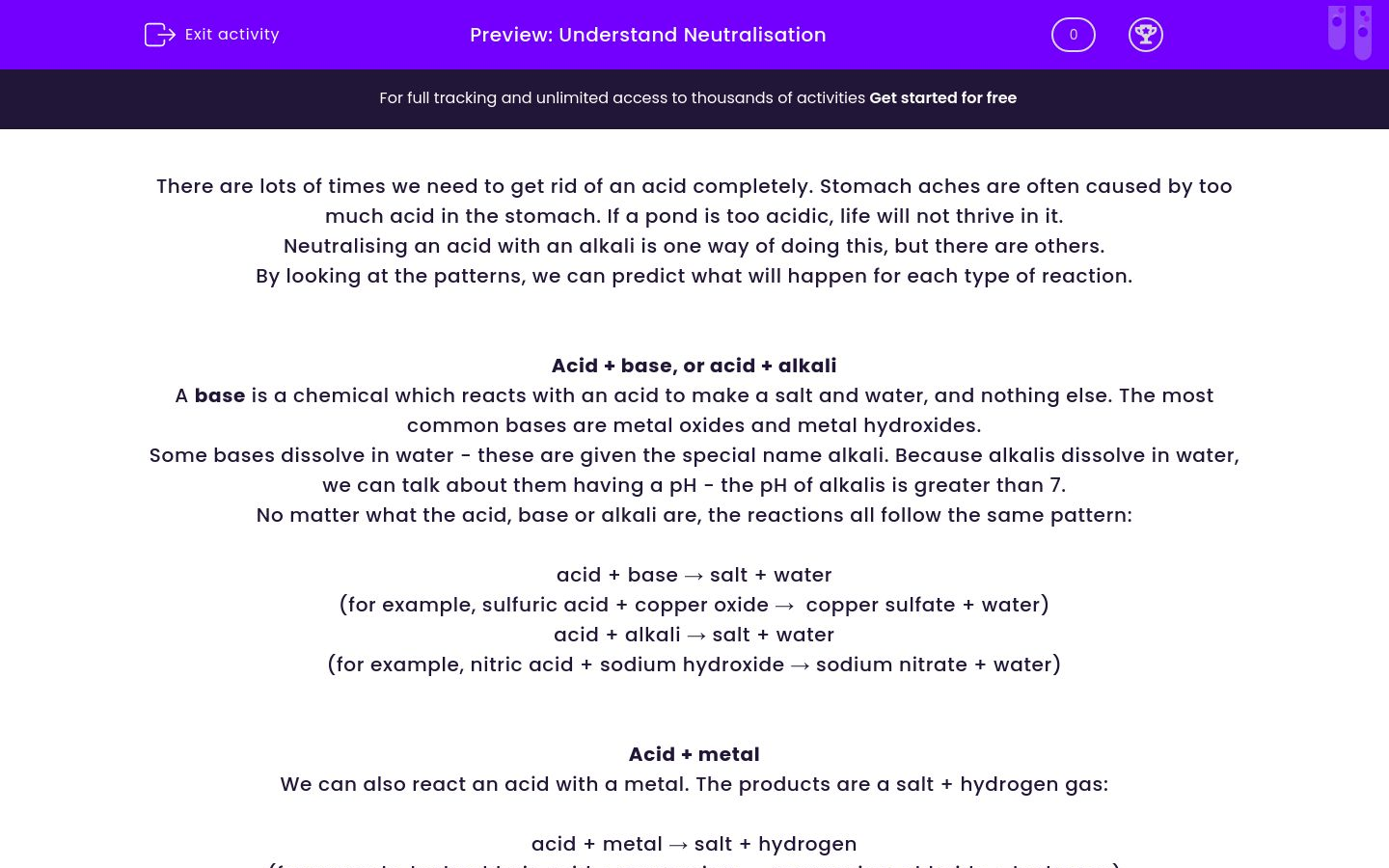Understand Neutralisation Worksheet - EdPlace