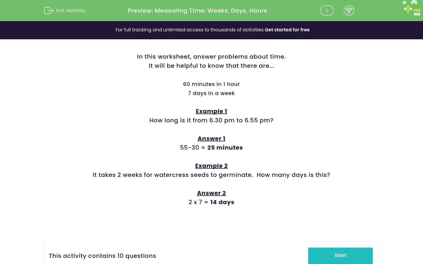 Solve Word Problems Related to Time Worksheet - EdPlace