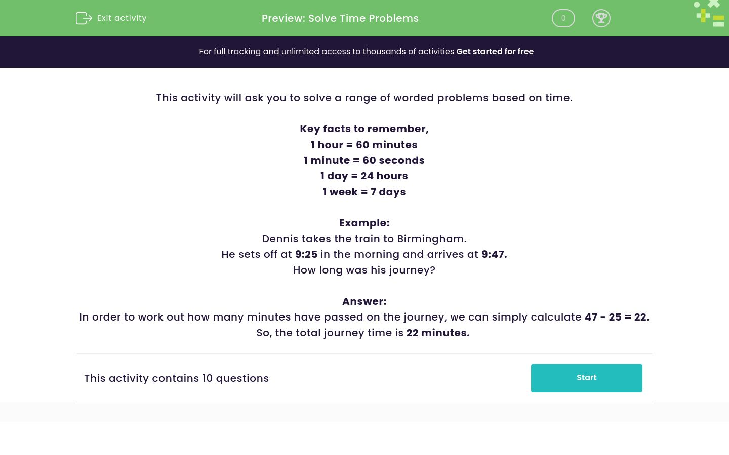 Solve Time Problems Worksheet - EdPlace Solve Time Problems Worksheet - EdPlace