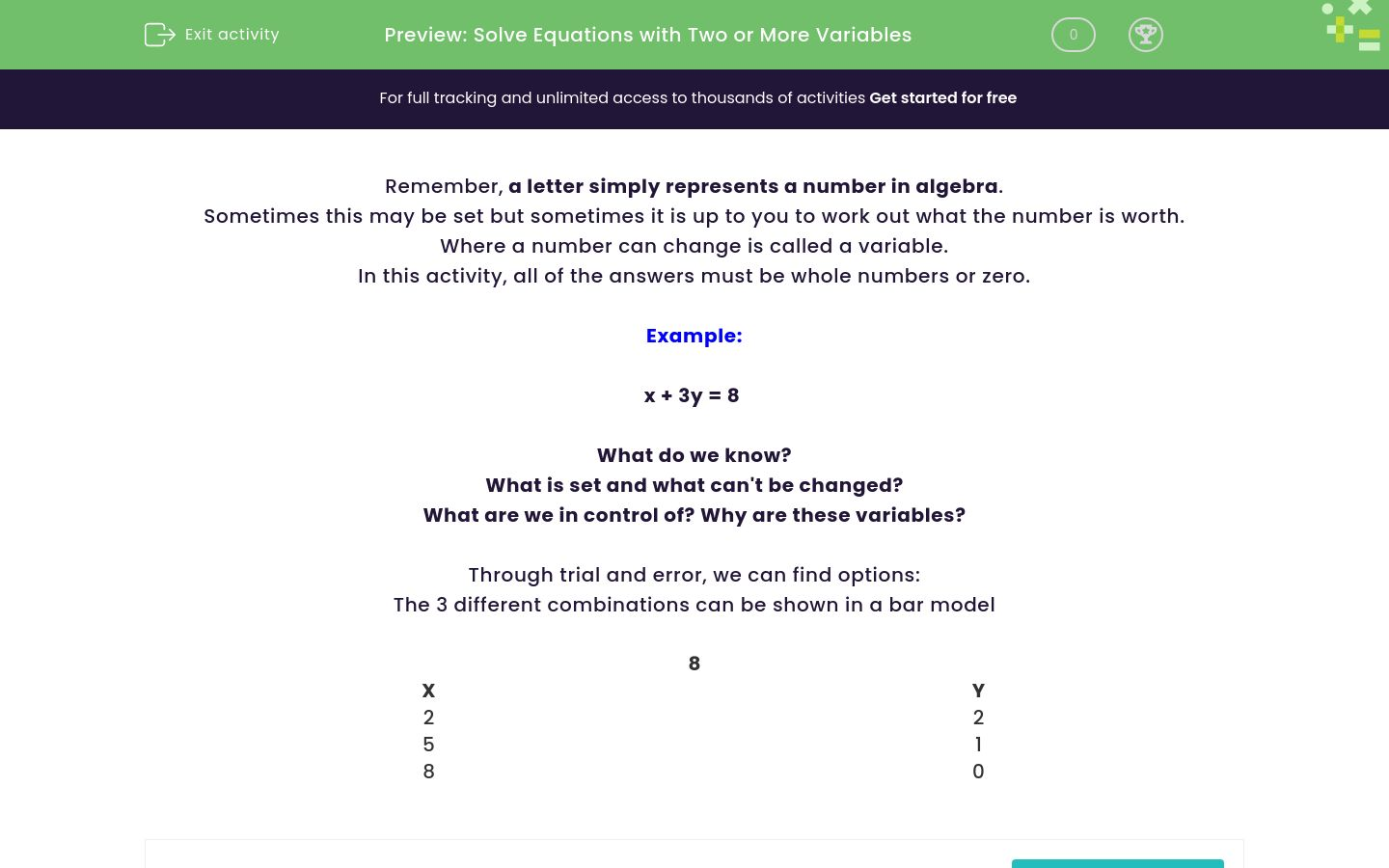 Solve Equations with Two or More Variables Worksheet - EdPlace