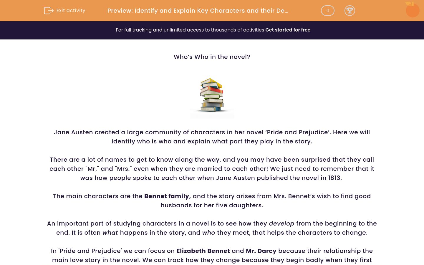 Identify and Explain Key Characters and their Development in 'Pride and ...