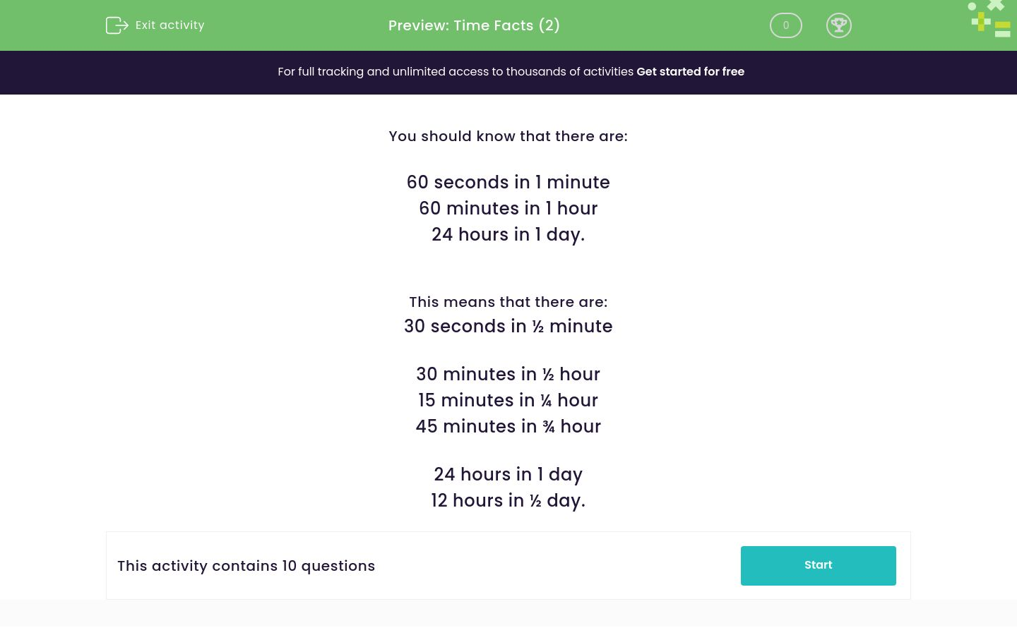 Know Facts About Hours, Minutes and Seconds Worksheet - EdPlace