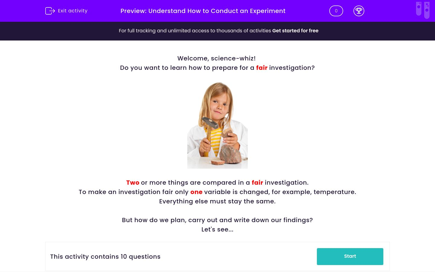 Understand How to Conduct an Experiment Worksheet - EdPlace