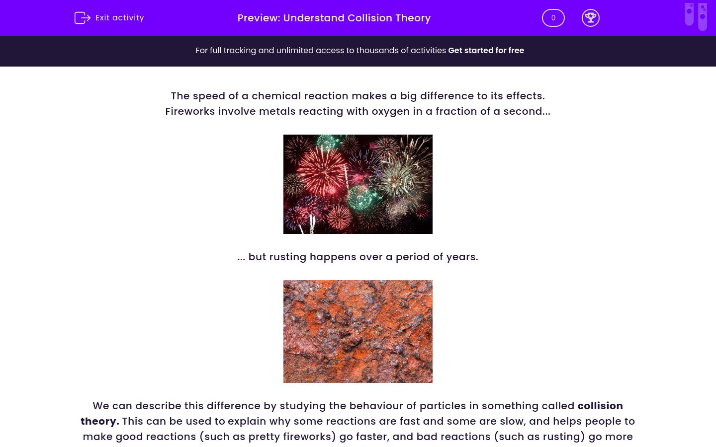Understand Collision Theory Worksheet - EdPlace