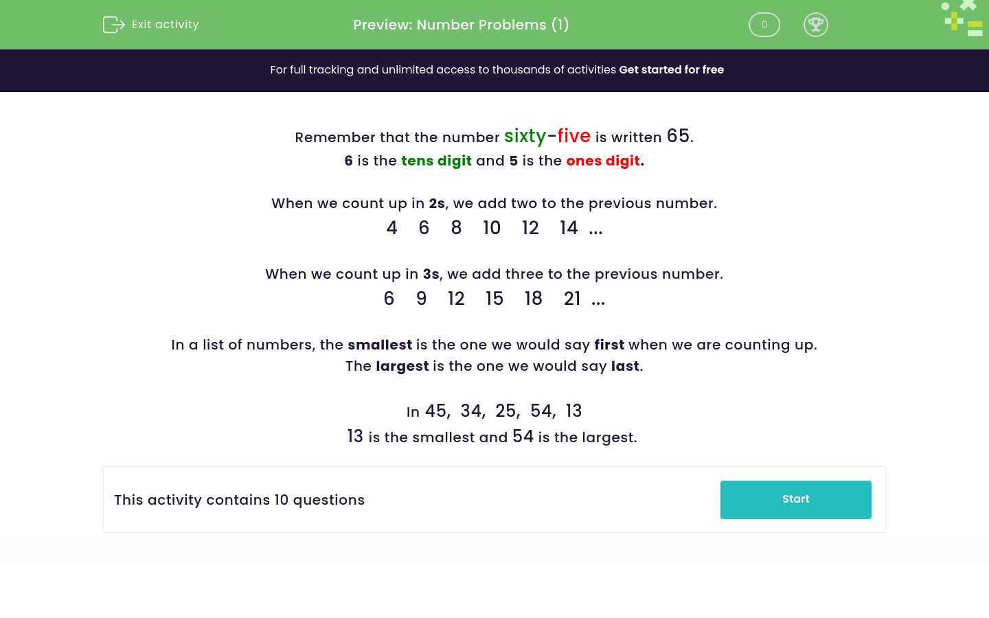 Solve Number Problems Using Number Facts Worksheet - EdPlace
