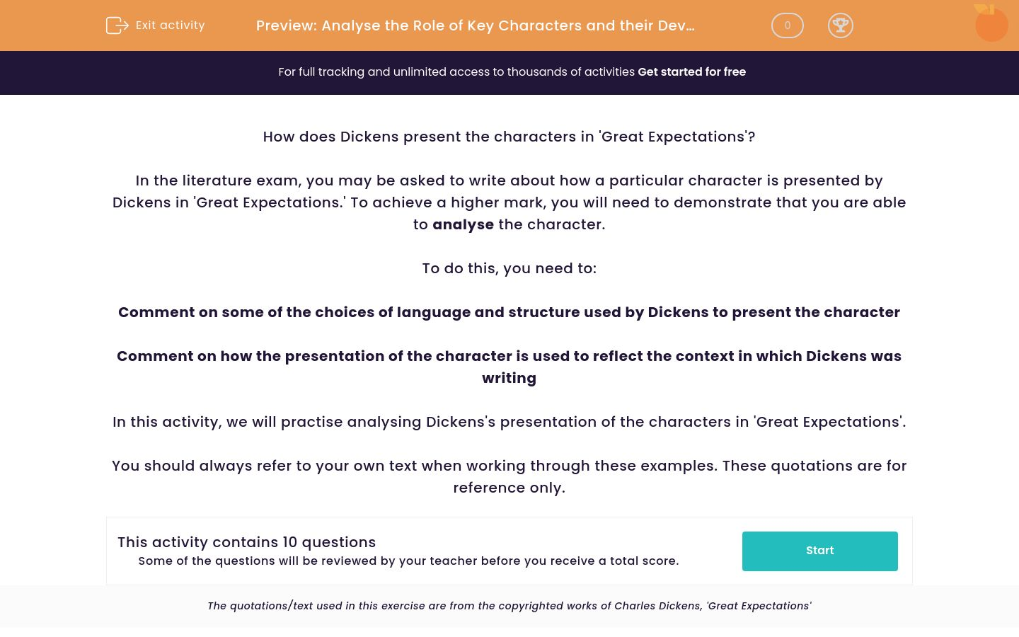 Analyse the Role of Key Characters and their Development in 'Great ...
