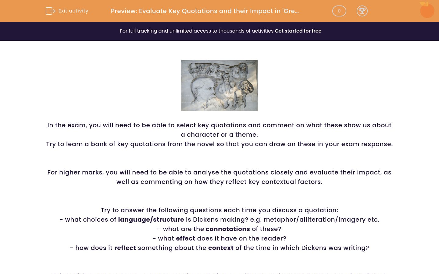 Evaluate Key Quotations and their Impact in 'Great Expectations ...