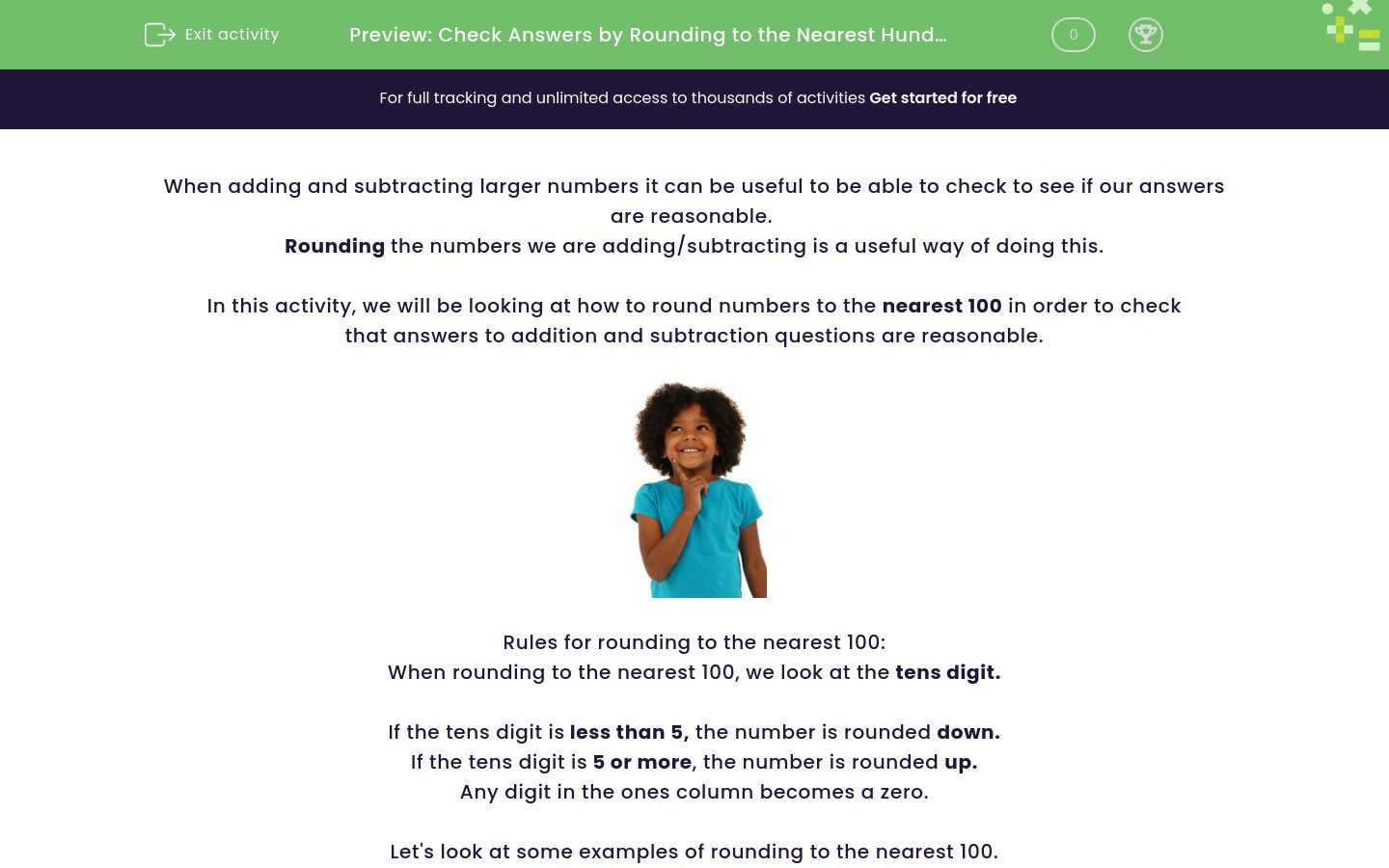 Check Answers by Rounding to the Nearest Hundred Worksheet - EdPlace