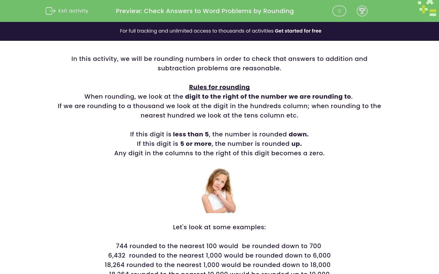 Check Answers to Word Problems by Rounding Worksheet - EdPlace