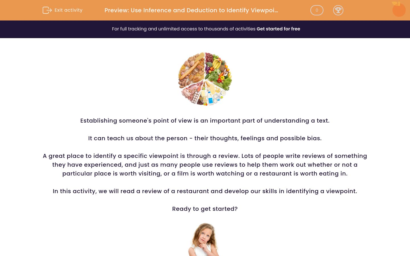 Use Inference and Deduction to Identify Viewpoints Worksheet - EdPlace