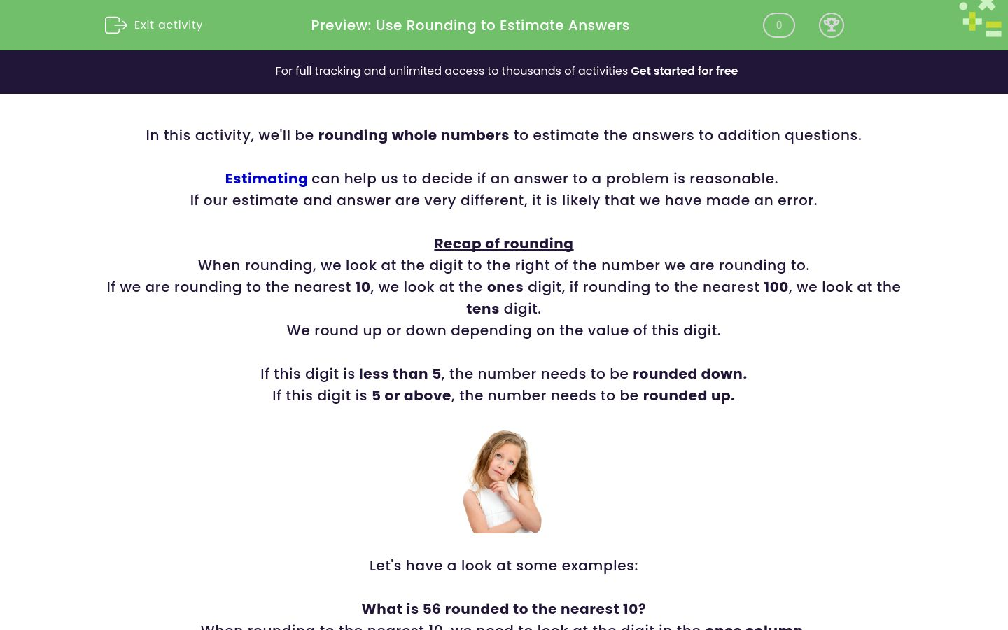 Use Rounding to Estimate Answers Worksheet - EdPlace