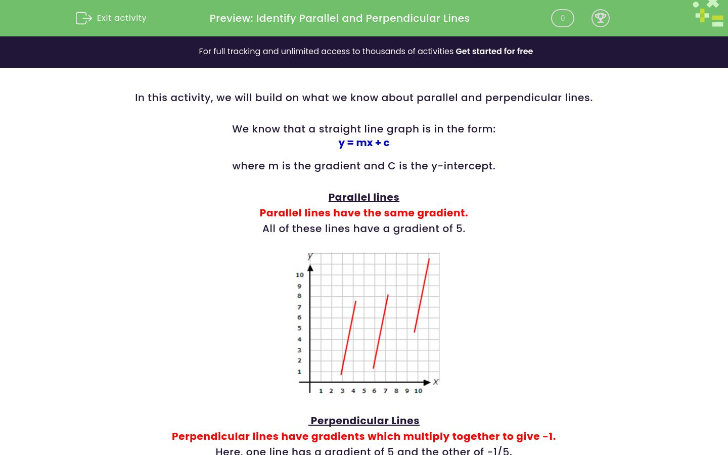 Identify Parallel and Perpendicular Lines Worksheet - EdPlace