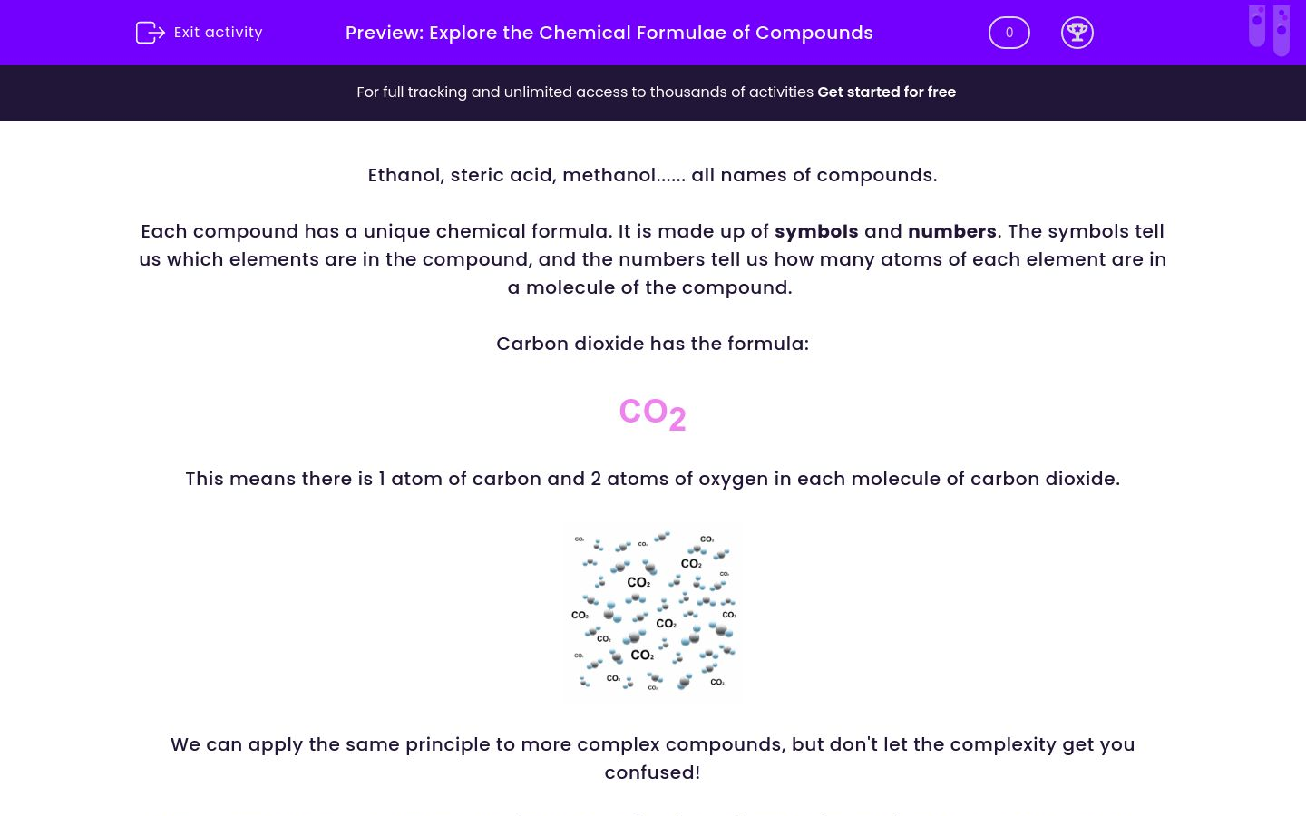 Explore the Chemical Formulae of Compounds Worksheet - EdPlace