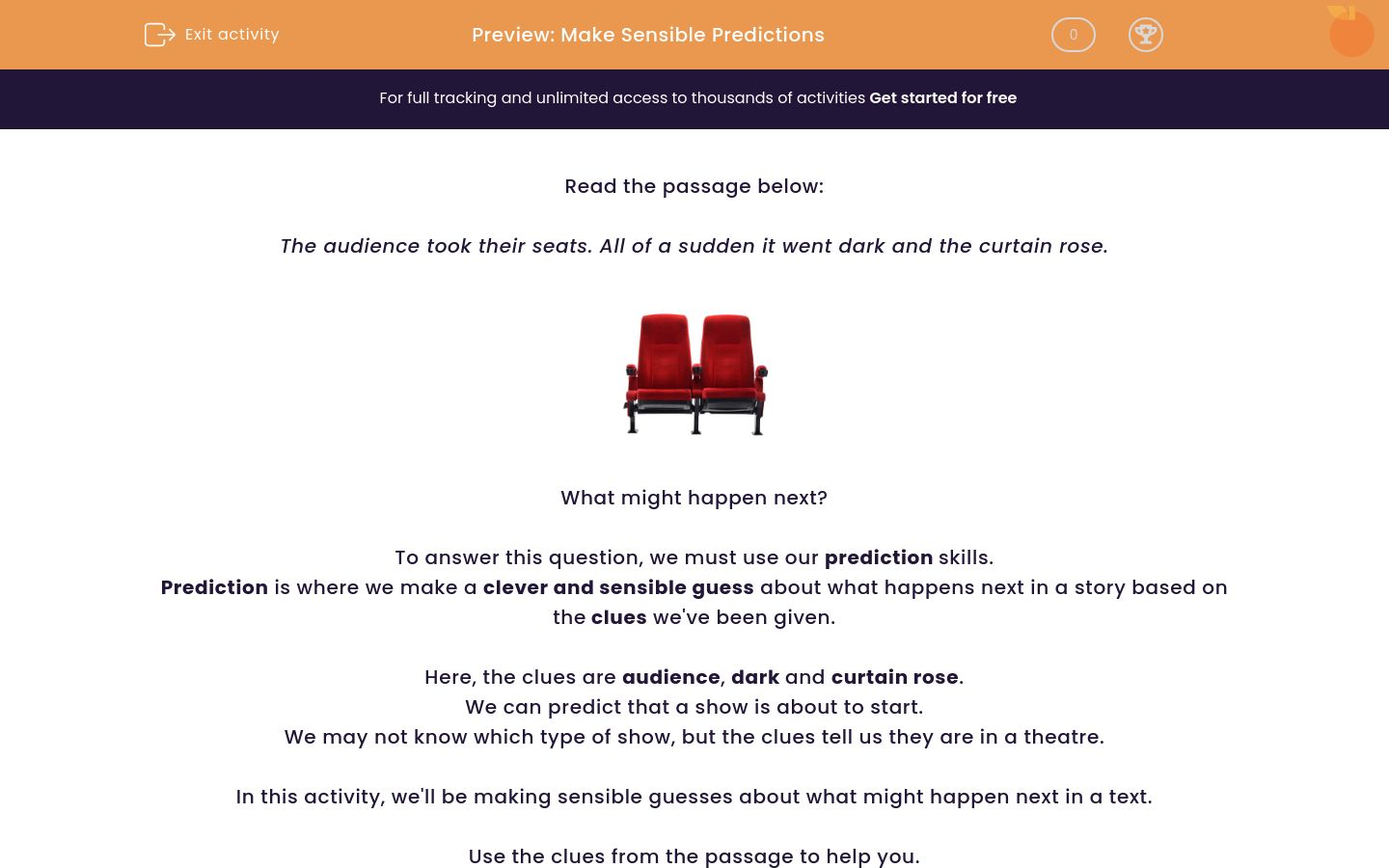 Make Sensible Predictions Worksheet - EdPlace