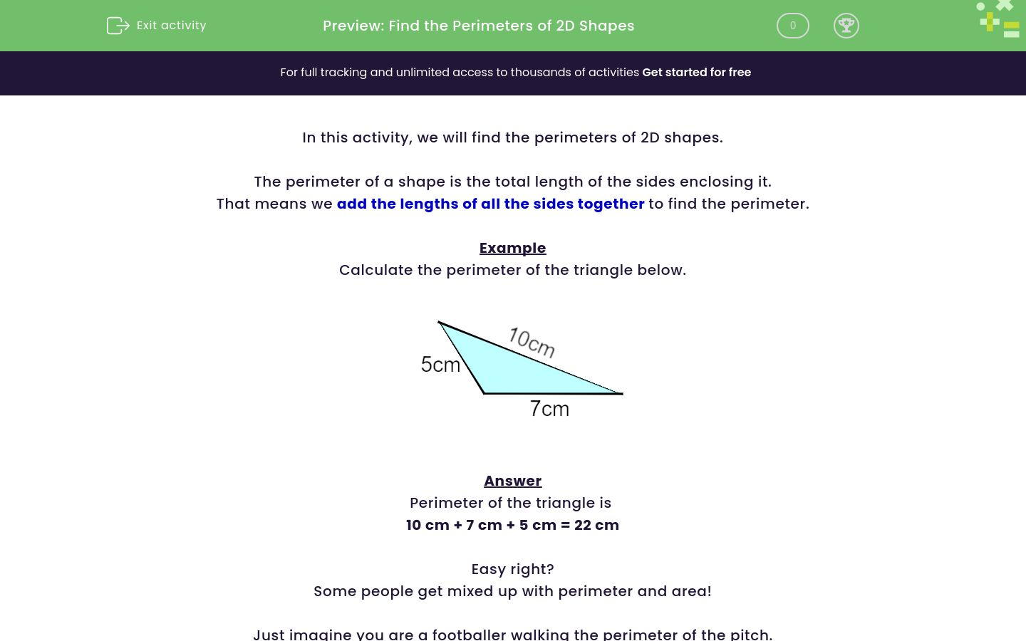 Find the Perimeters of 2D Shapes Worksheet - EdPlace