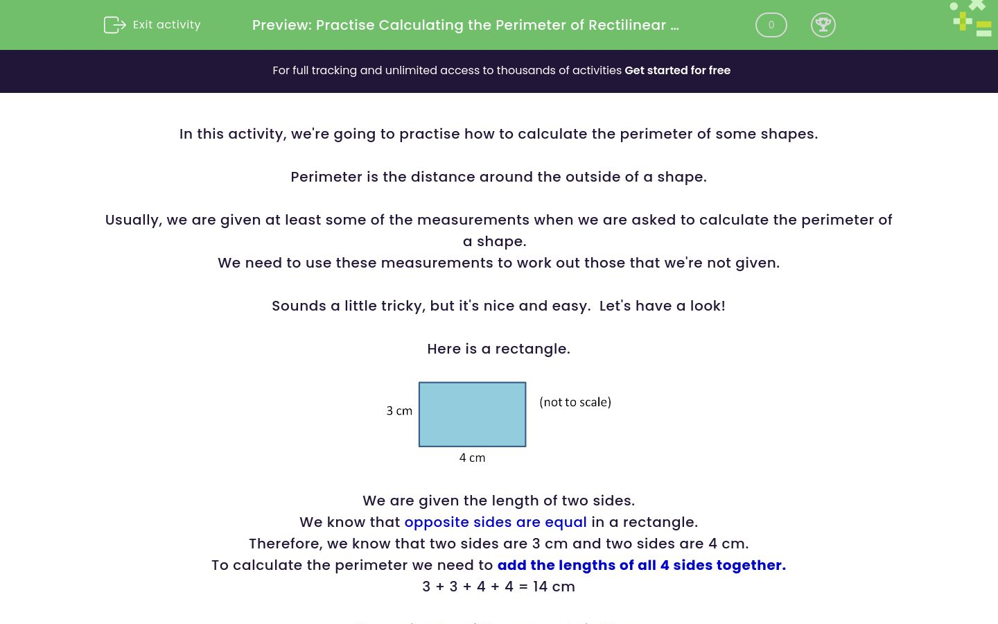 Practise Calculating the Perimeter of Rectilinear Shapes Worksheet ...