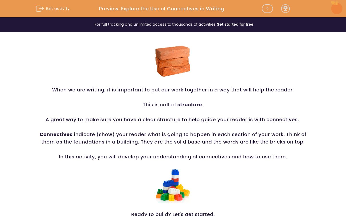 Explore the Use of Connectives in Writing Worksheet - EdPlace