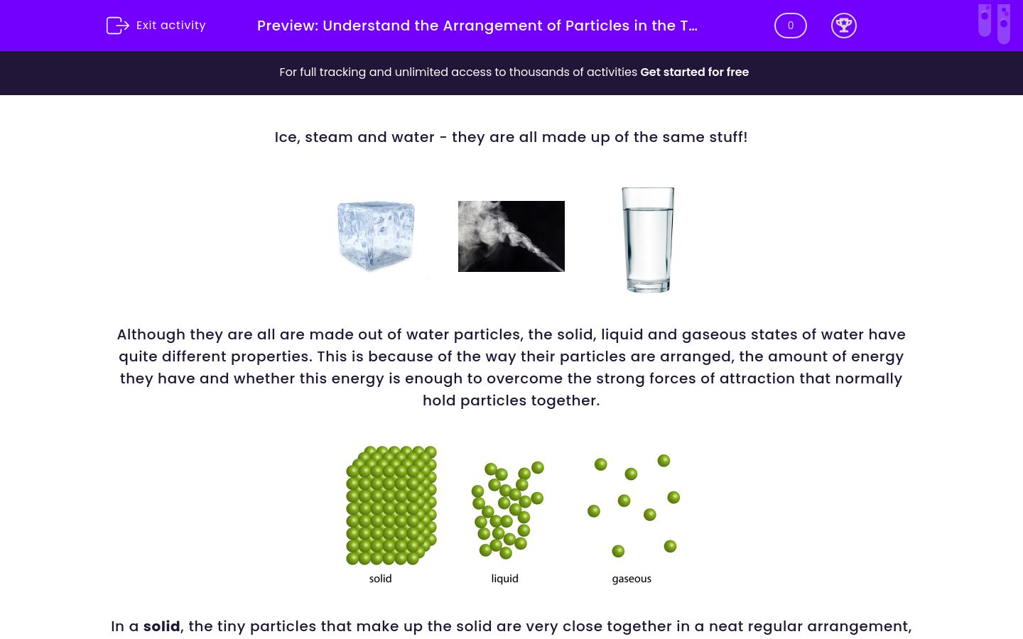 Understand the Arrangement of Particles in the Three States of Matter ...